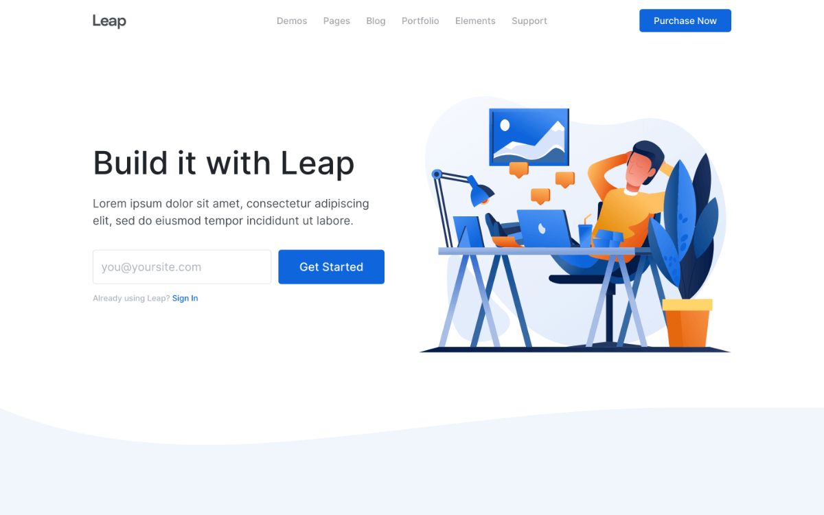 Leap Bootstrap Theme and HTML Template