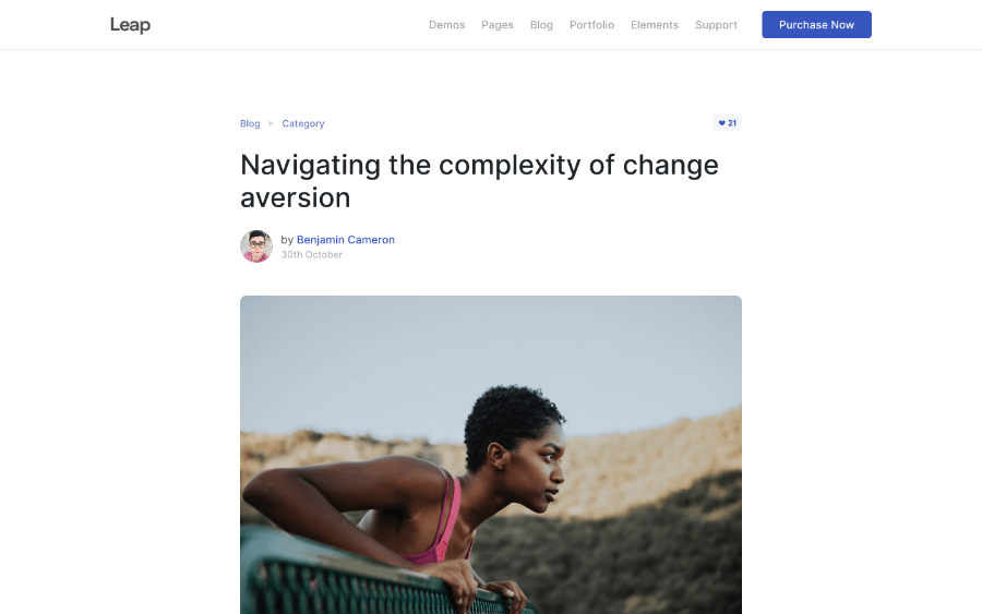 Leap Bootstrap Theme and HTML Template