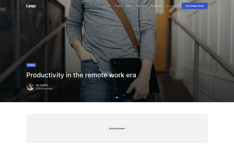 Leap Bootstrap Theme and HTML Template